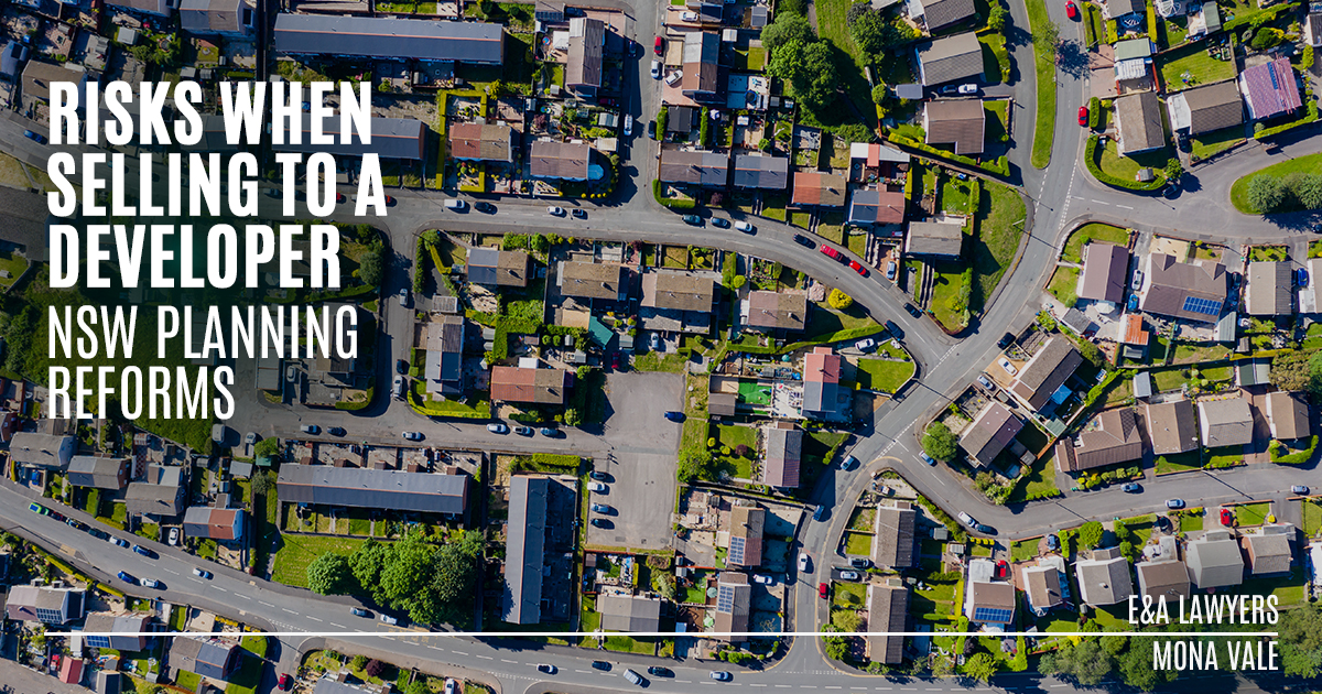 NSW Planning Reforms 2025: Selling to Developers